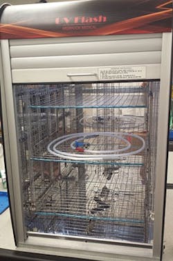 Transporting clean instruments in biohazard-labeled containers; Using ...