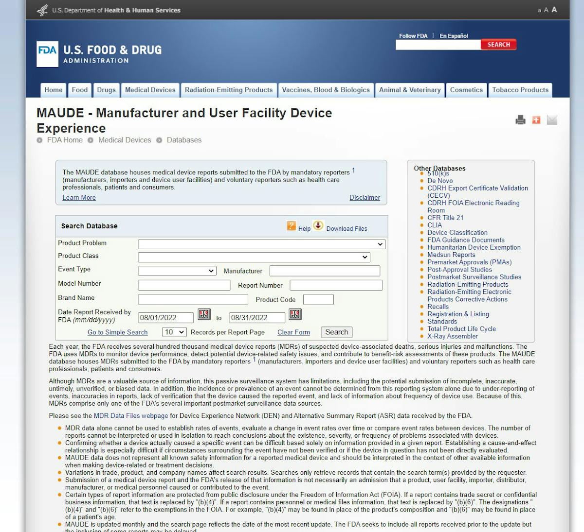 The MAUDE Reports | Healthcare Purchasing News